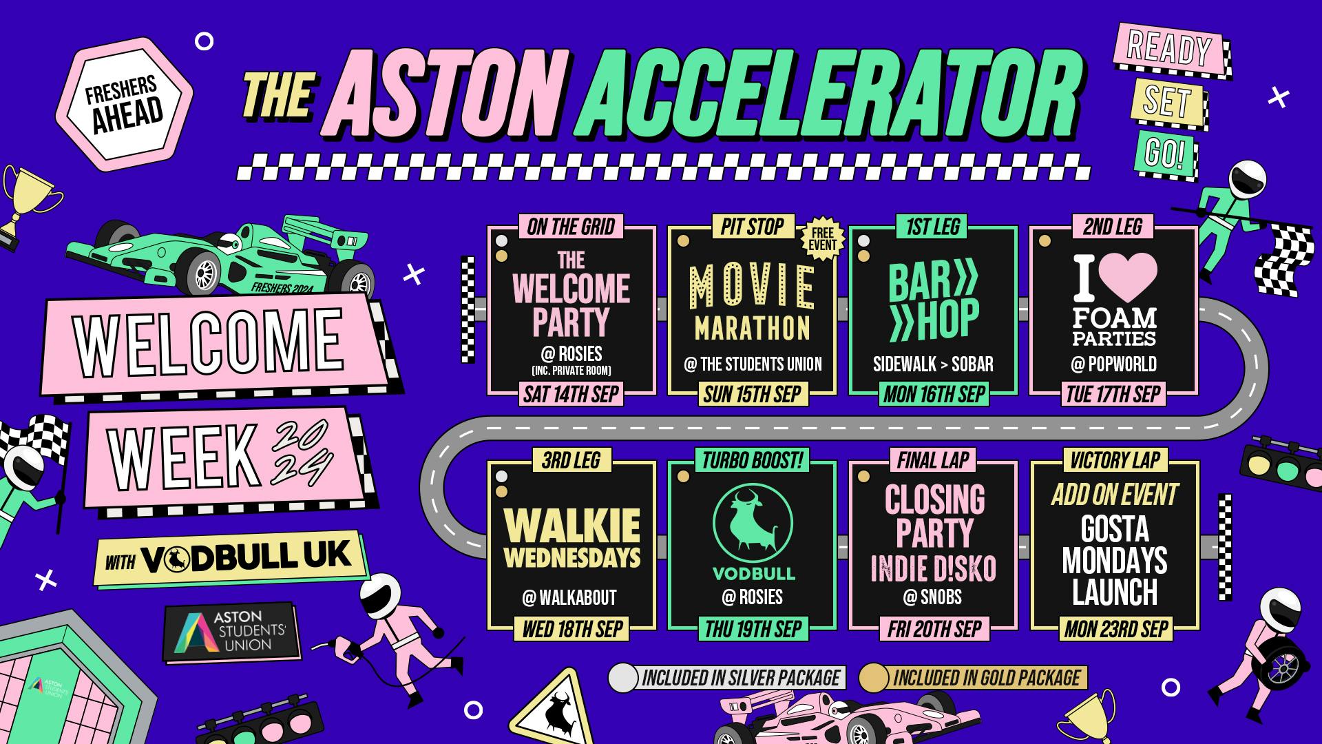 Add on : MONDAY @ GOSTA!🔥The OFFICIAL Aston Uni WELCOME PACK 2024! ALL ...