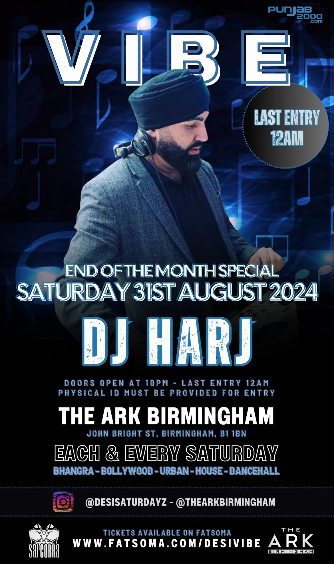 DESIVIBE - DJ HARJ & SAJ COBRA at The ARK Birmingham, Birmingham on ...