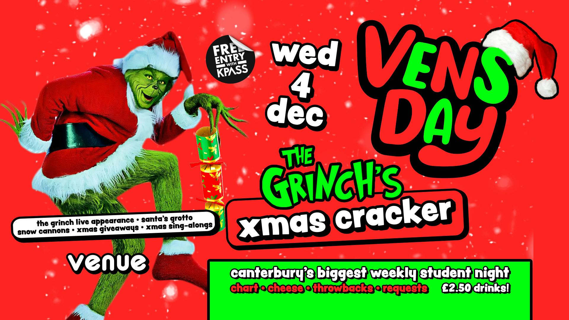 VENSDAY - The Grinch's Xmas Cracker at The Venue, Canterbury on 4th Dec ...