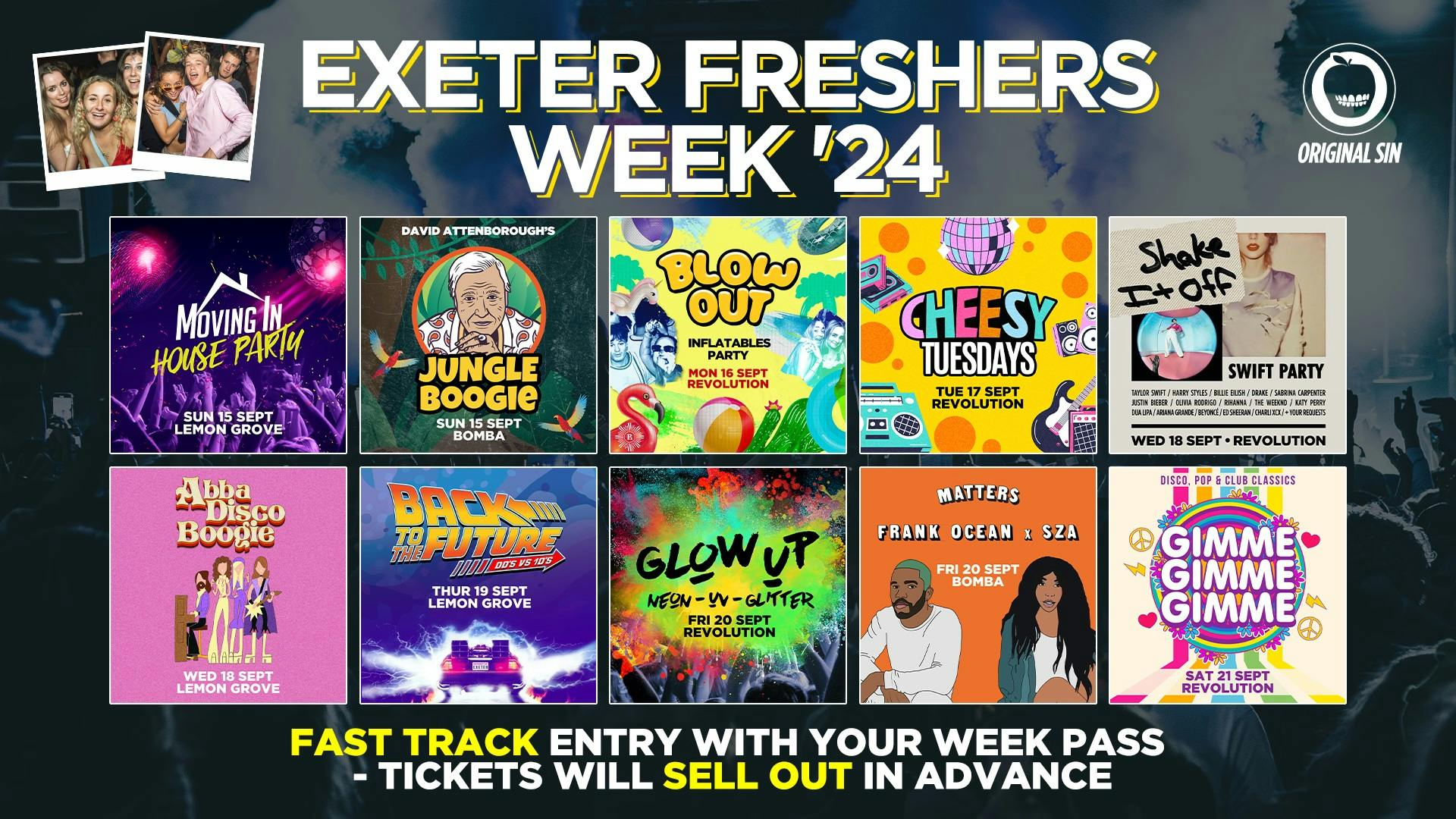 Exeter Freshers Week 2024 at University of Exeter, Exeter on 15th Sep ...