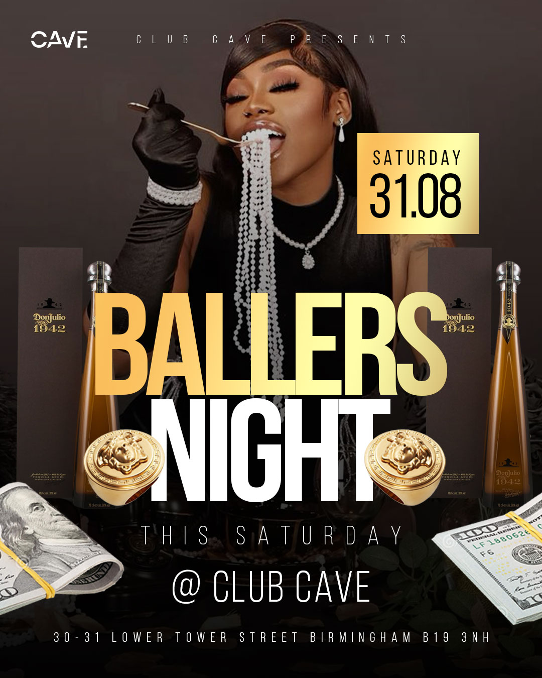 Ballers Night 💰 at Cave, Birmingham on 31st Aug 2024 | Fatsoma