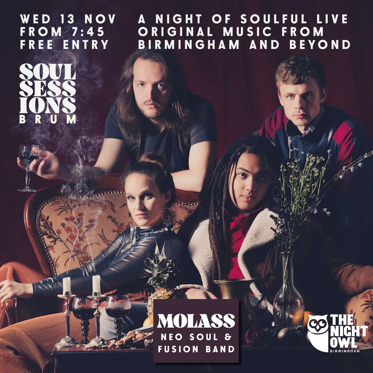 Soul Sessions Brum Presents: Molass (Neo Soul Fusion Band from Cologne ...