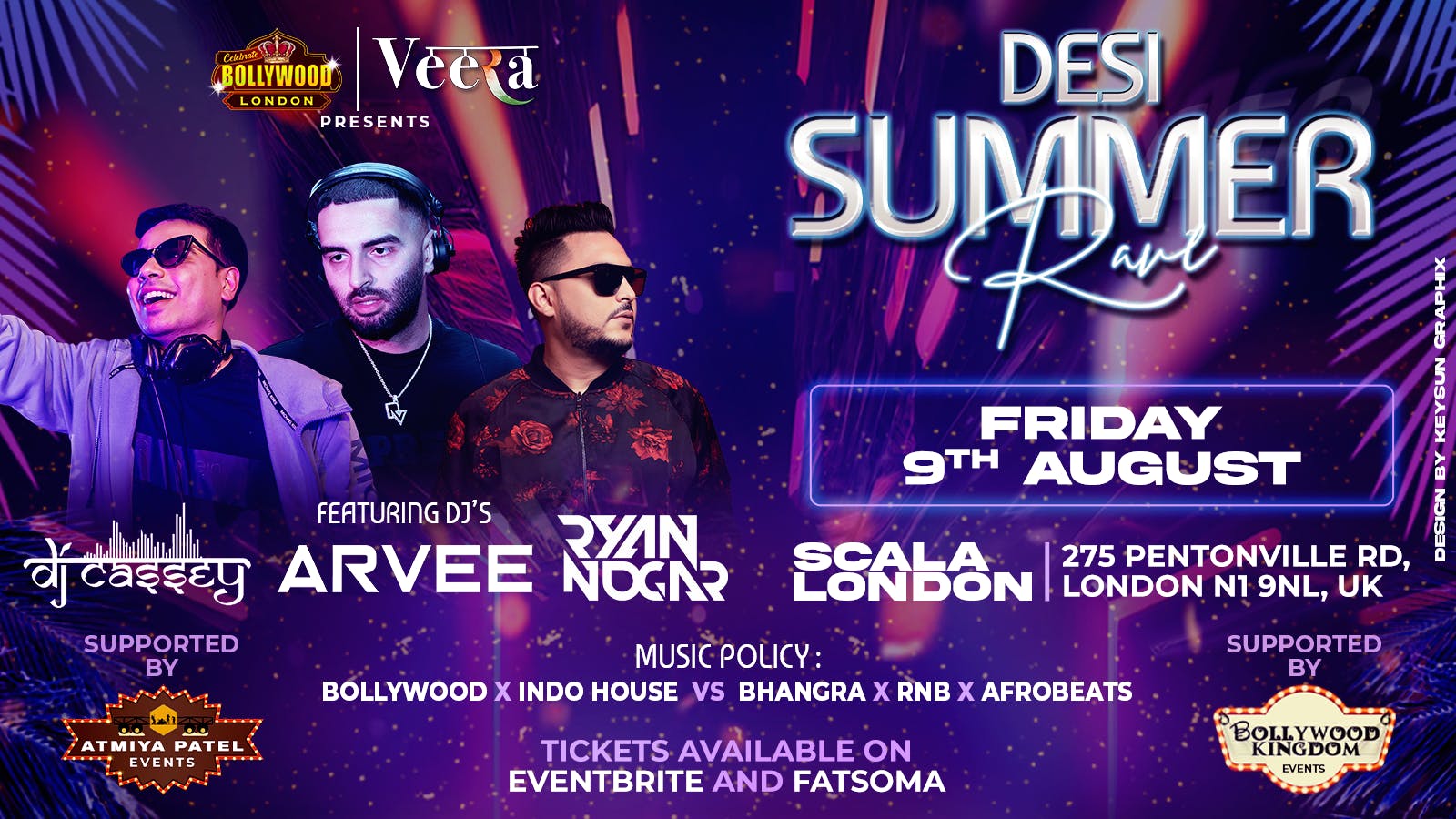 DESI SUMMER RAVE (BOLLYWOOD X BHANGRA) at Scala, London on 9th Aug 2024 ...