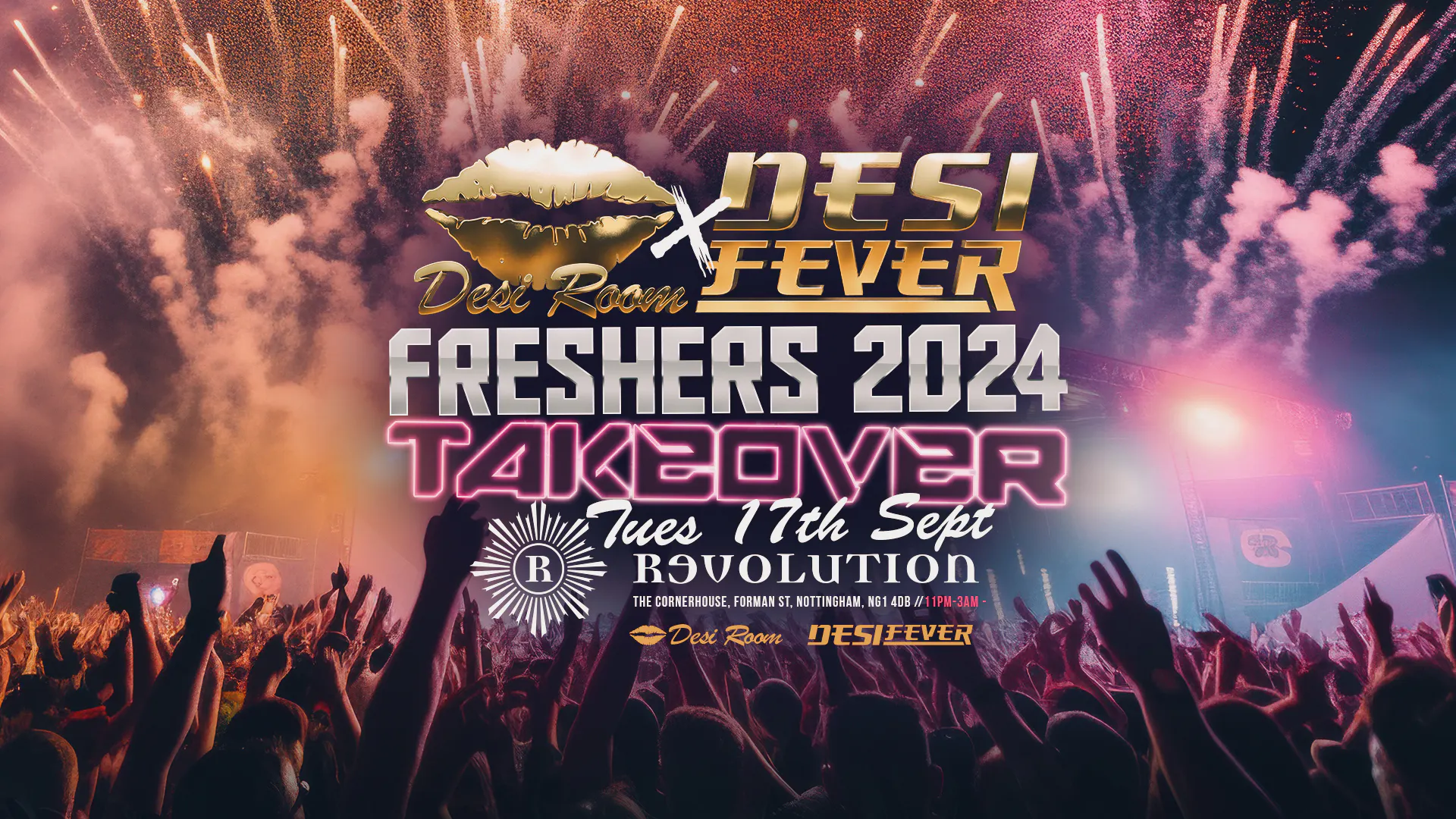 Desi Room x Desi Fever , Nottingham - FRESHERS 2024 at Revolution ...