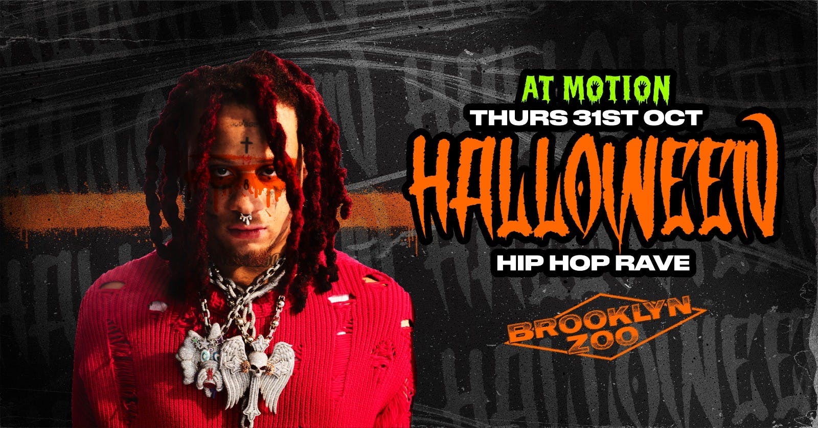 Brooklyn Zoo Halloween HipHop Rave at Motion, Bristol on 31st Oct 2024 ...