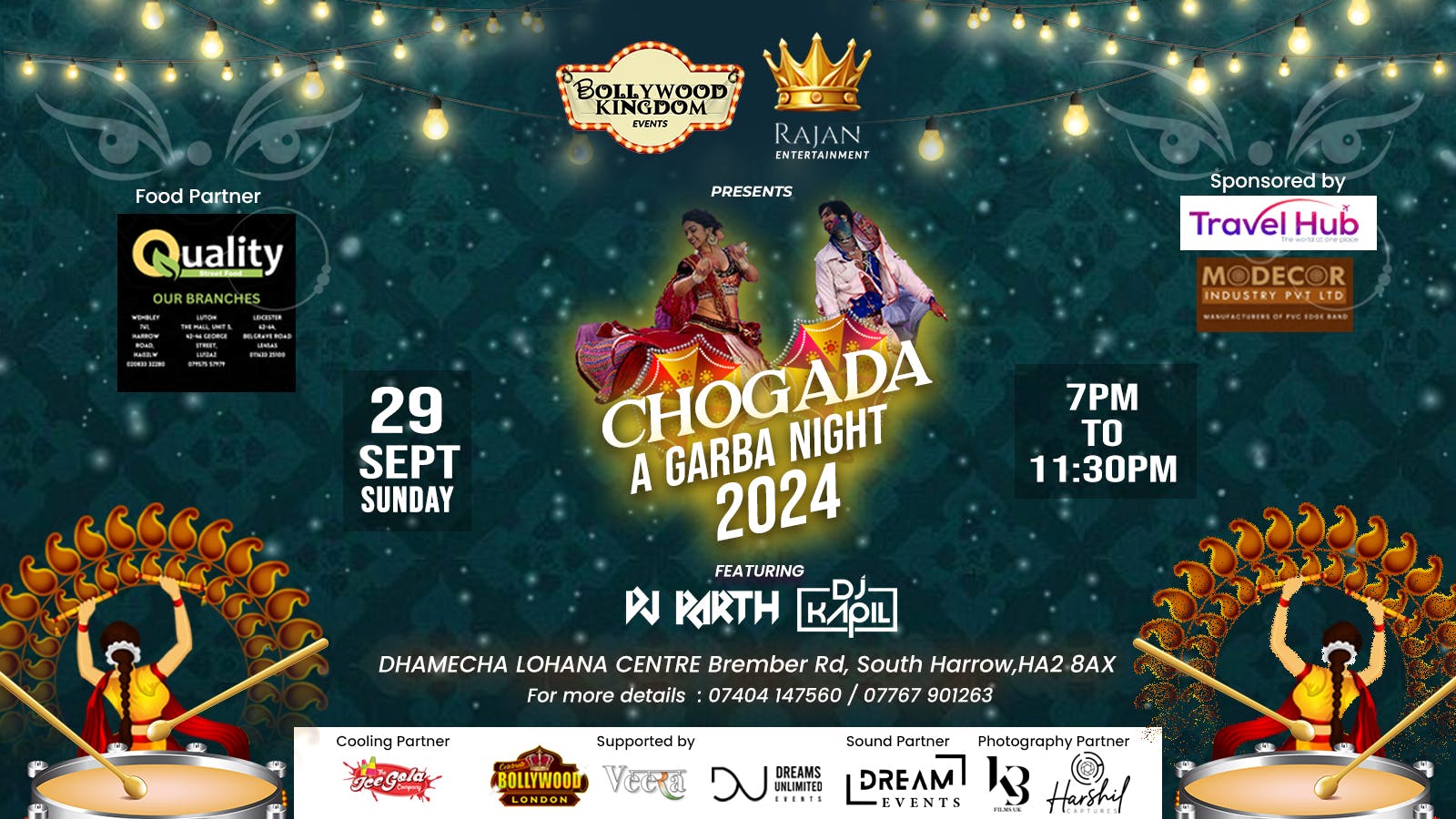 Chogada A Garba Night 2024 at Dhamecha Lohana Centre, Harrow on 29th ...