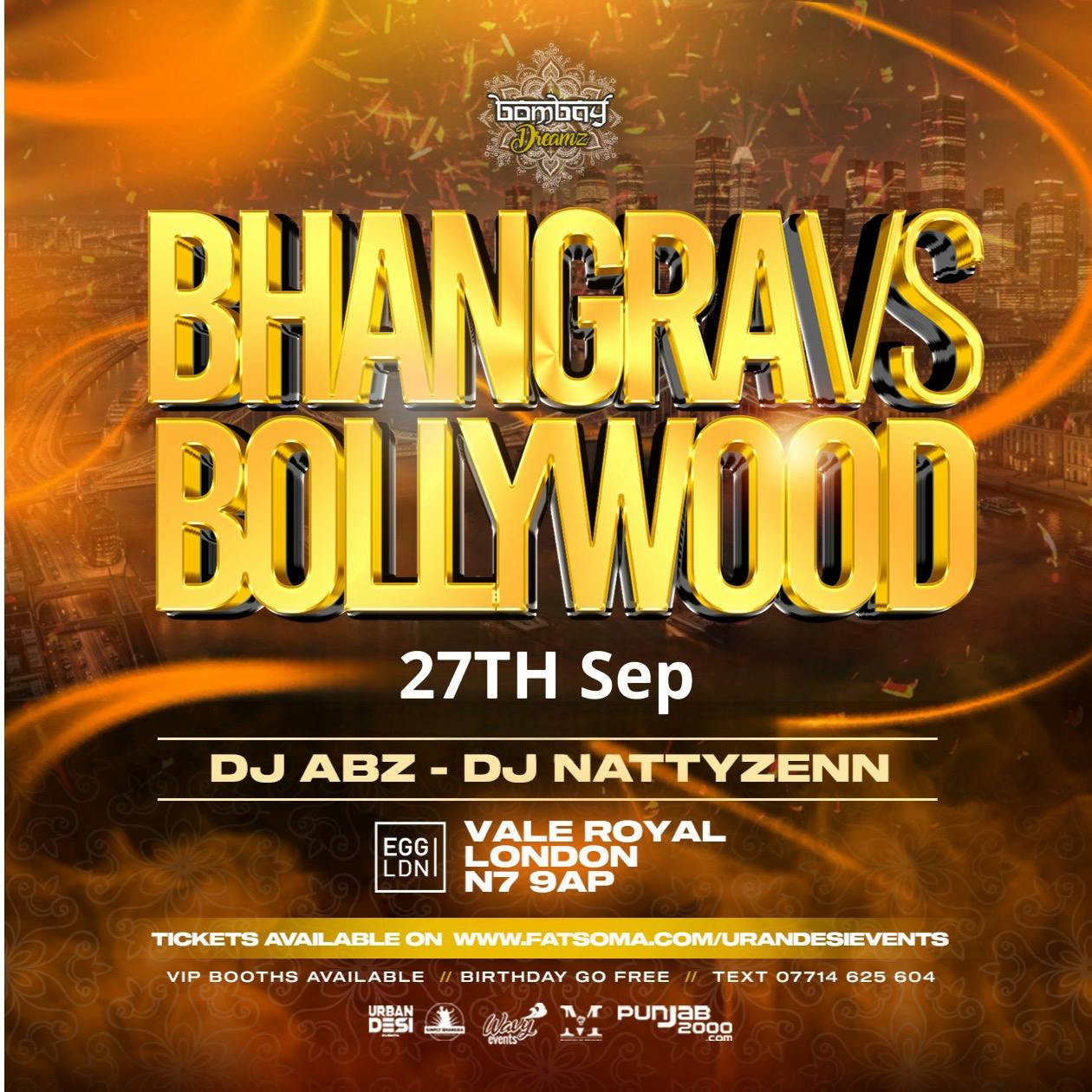 75% SOLD OUT BHANGRA V BOLLYWOOD RAVE at Egg London Nightclub, London ...