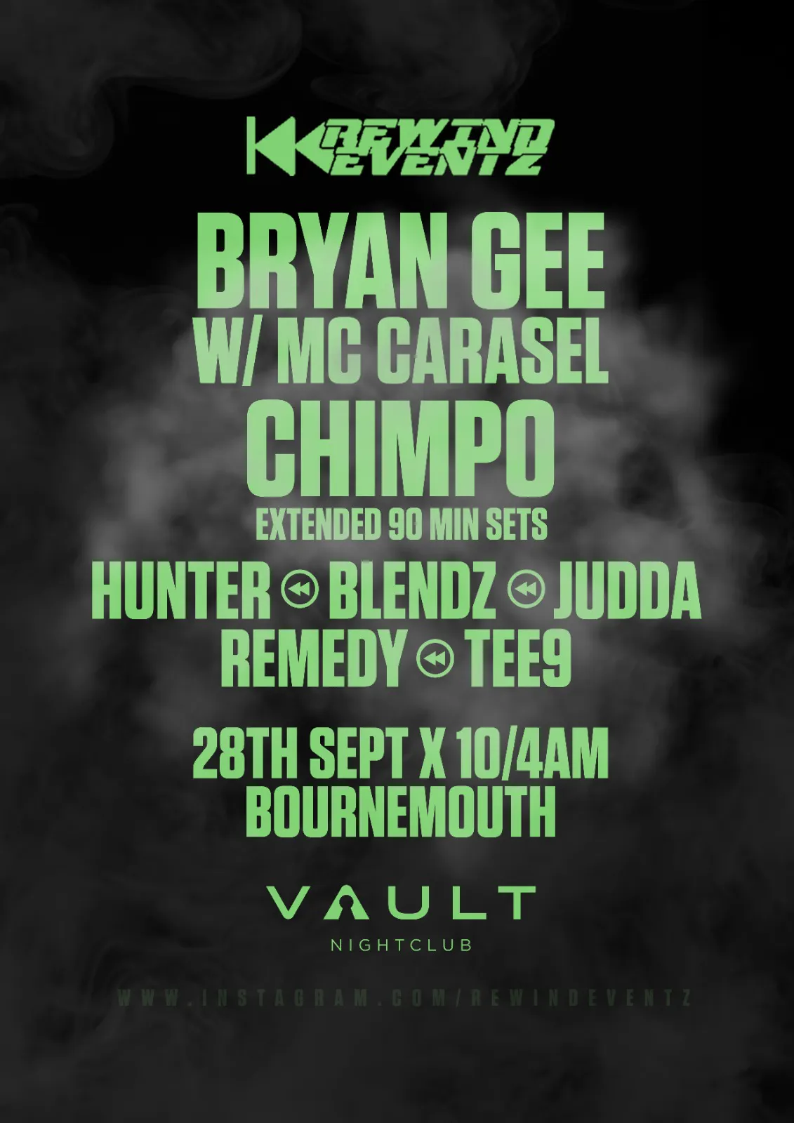 Rewind Bournemouth: Bryan Gee W/ MC Carasel, Chimpo + More!! at The ...