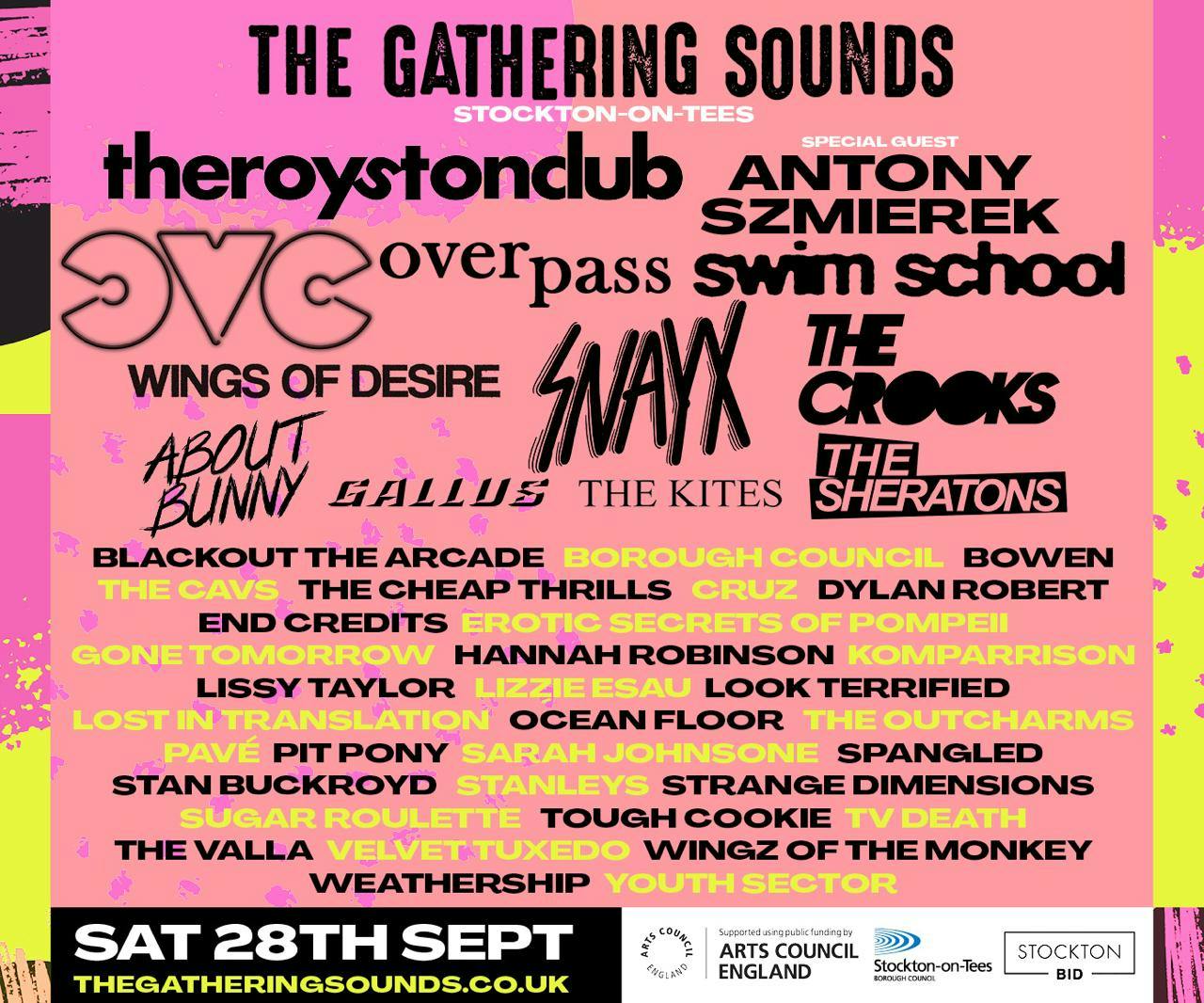 The Gathering Sounds 2024 at Multiple Venues, Stockton-on-Tees on 28th ...