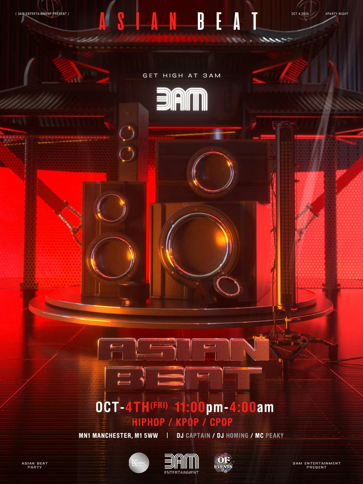 ASIAN BEAT｜POP/HIPHOP NIGHT IN MANCHESTER at MN1 Manchester, Manchester ...
