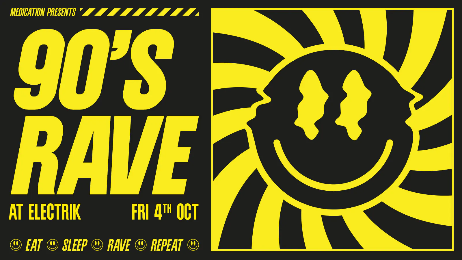 90'S WAREHOUSE RAVE 😎 MED FRIDAYS 😎 MEDICATION LIVERPOOL at ELECTRIK ...