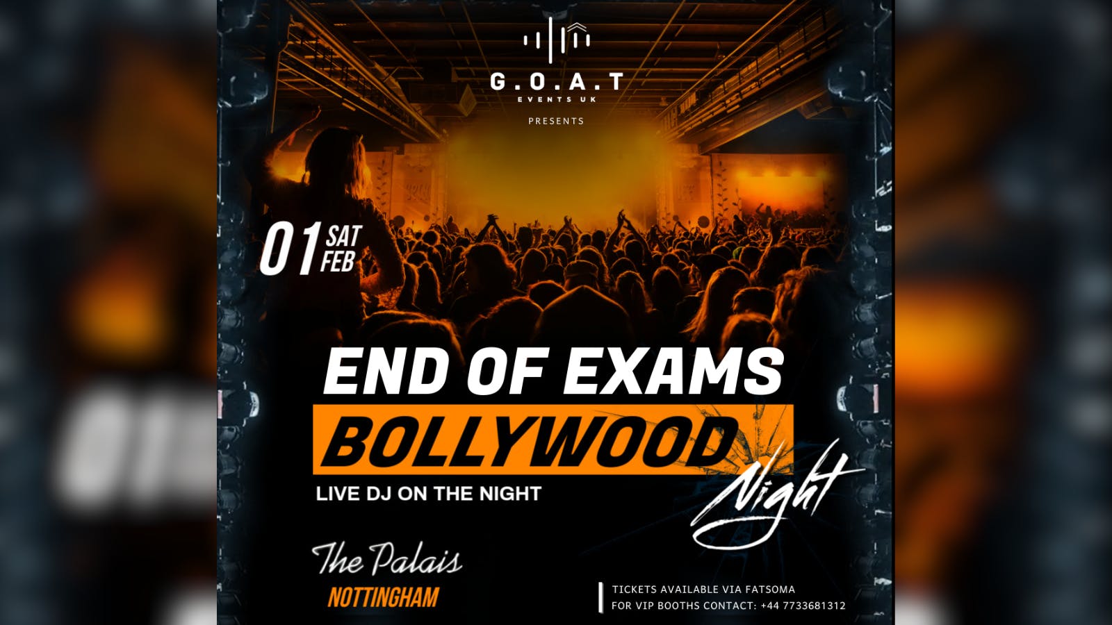 TONIGHT (90% SOLDOUT) BOLLYWOOD NIGHT- THE PALAIS | SATURDAY 1st FEB ...