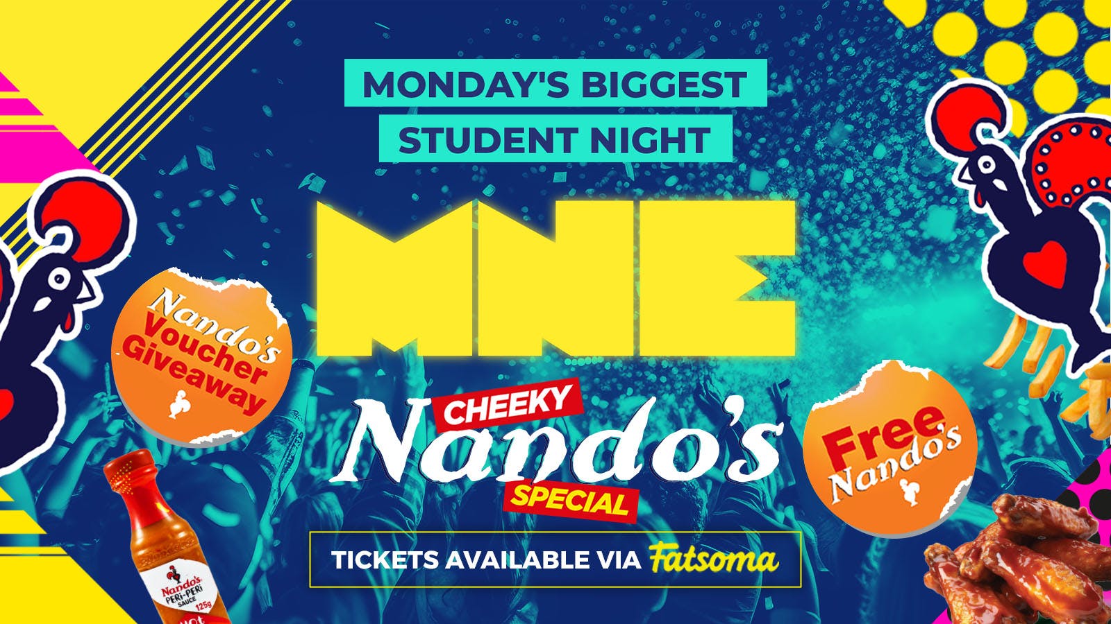 MNE - CHEEKY NANDO'S SPECIAL🐔💙💛 at Club Era, Reading on 3rd Feb | Fatsoma
