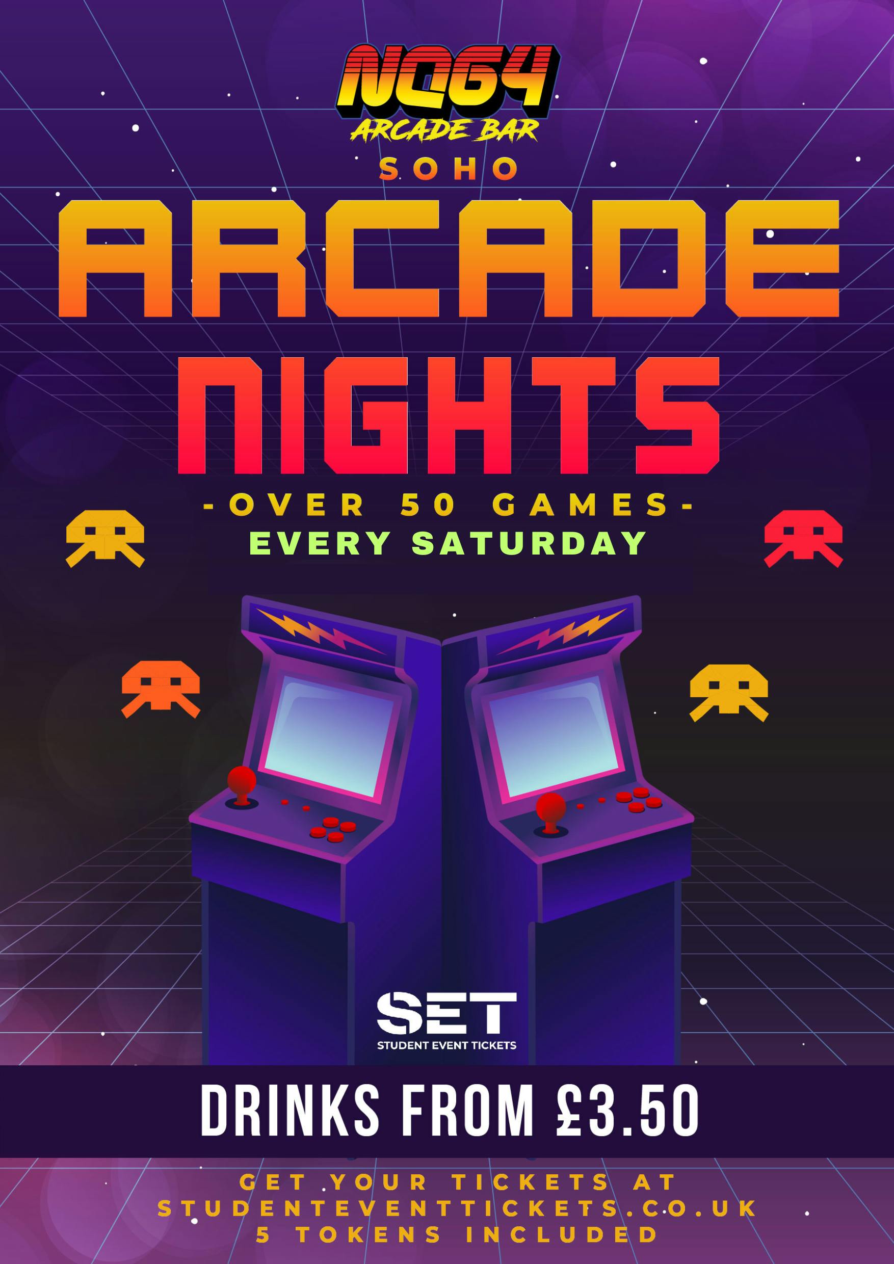 ARCADE NIGHTS AT NQ64 SOHO - SATURDAY 15TH FEBRUARY at NQ64 Arcade Bar ...