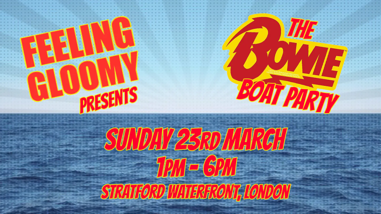 The Bowie Boat Party - March 2025 - Last ticket!!! at Stratford ...
