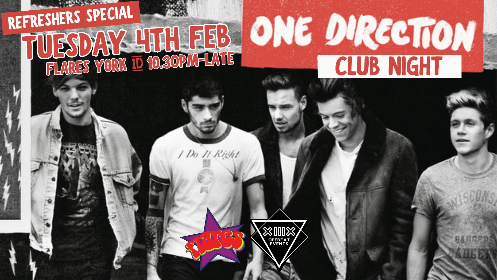 REFRESHERS SPECIAL - ONE DIRECTION CLUB NIGHT at Flares - York, York on ...