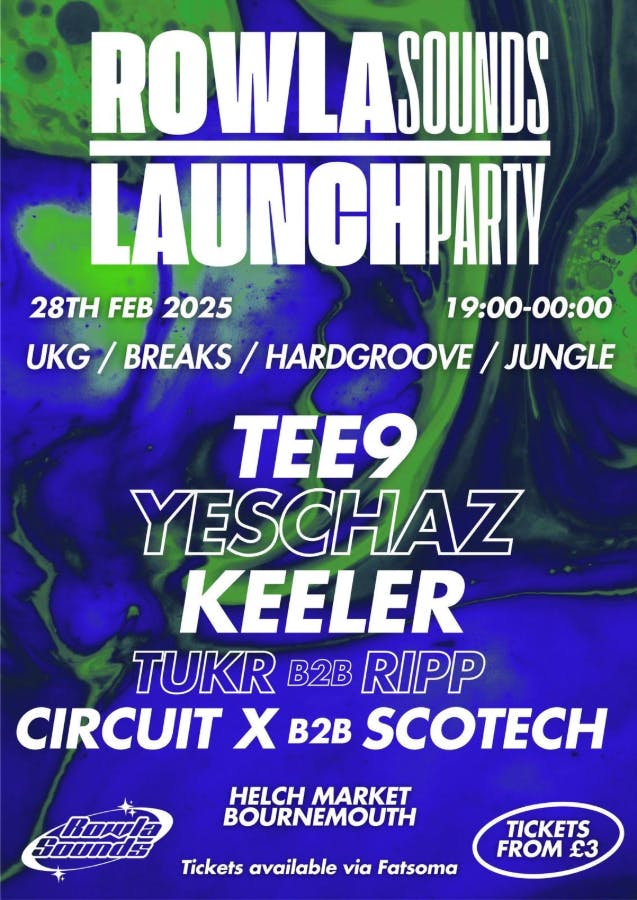 Rowla Sounds Launch Party - Helch Market at Helch Market | Food Hall ...