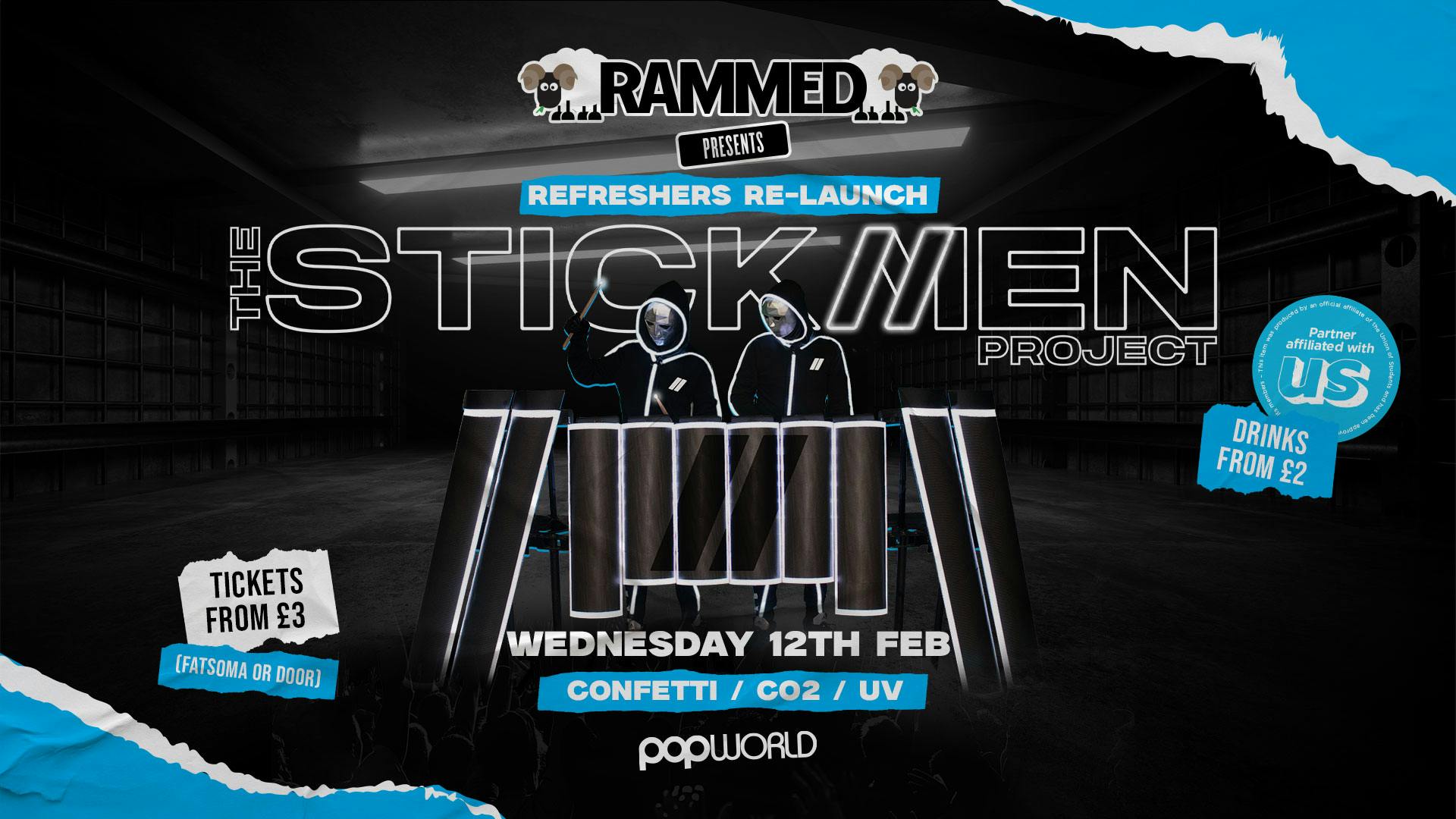 The Stickmen Project LIVE: Rammed Refreshers Launch Party at Popworld ...