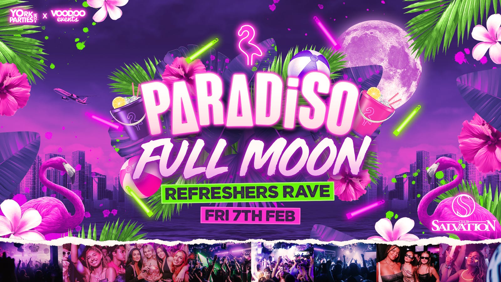 PARADISO FRIDAYS Full Moon Refreshers Rave🦩 (Official) at Club ...