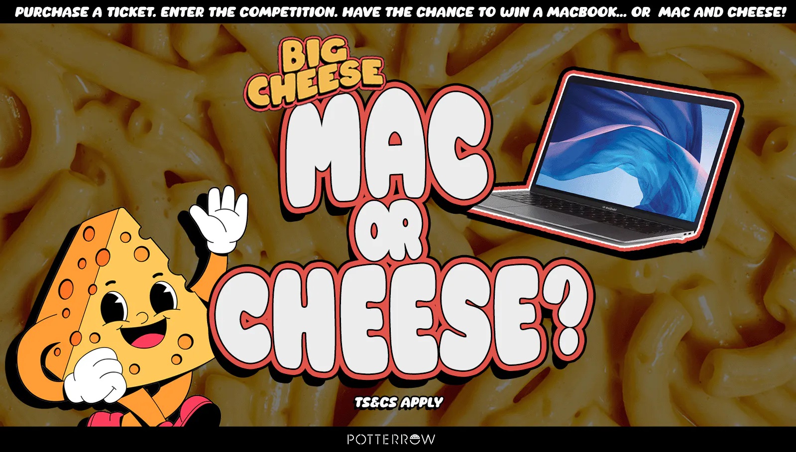 BIG CHEESE | MAC OR CHEESE! | WIN A MACBOOK OR MACARONI CHEESE FROM £1 ...