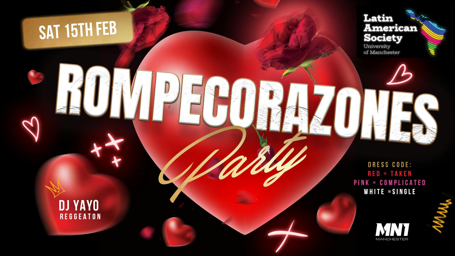 ROMPECORAZONES PARTY MANCHESTER at MN1 Manchester, Manchester on 15th ...