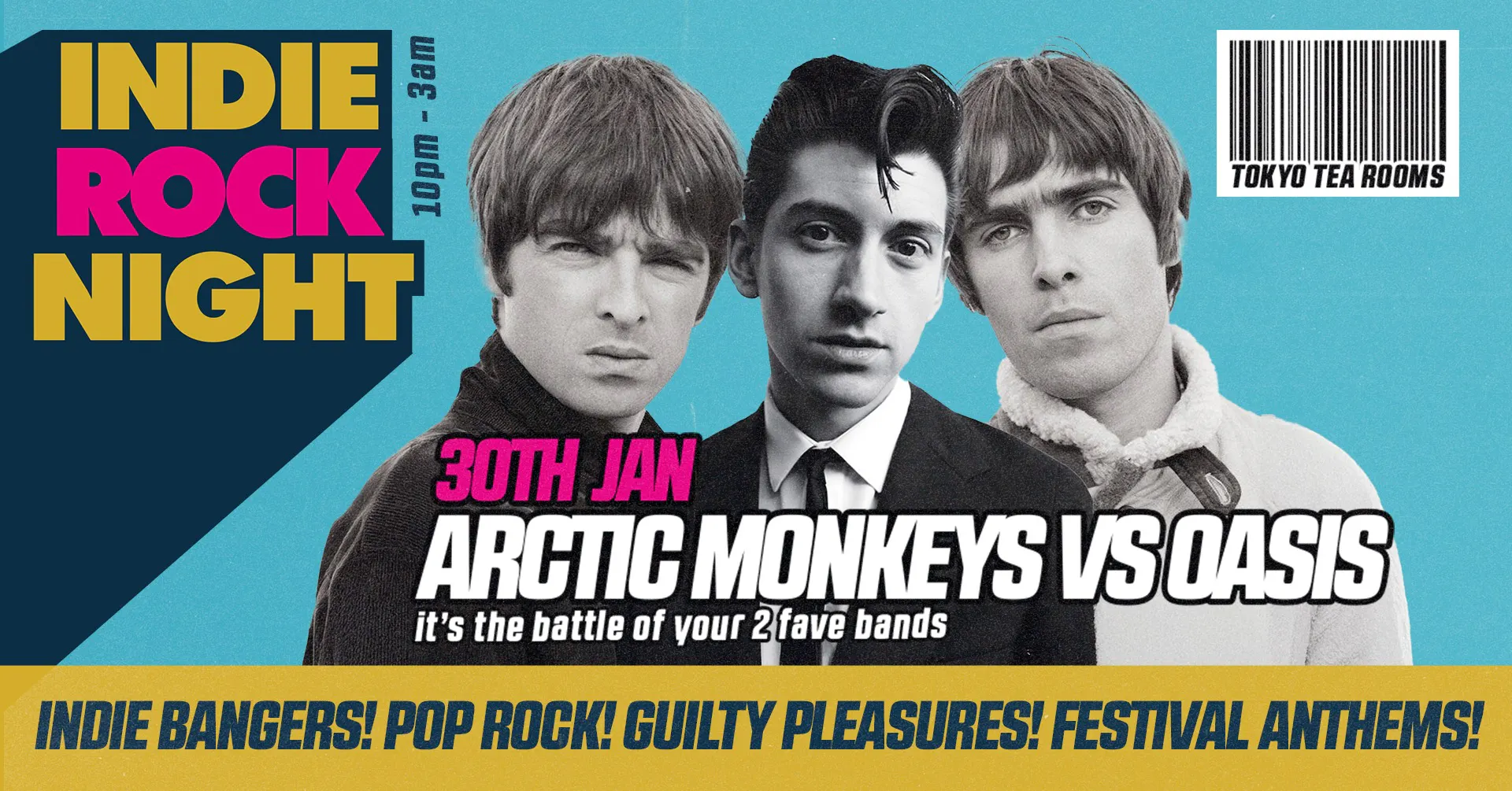 Indie Rock Night ∙ ARCTIC MONKEYS VS OASIS *LAST 12 ONLINE TICKETS* at ...