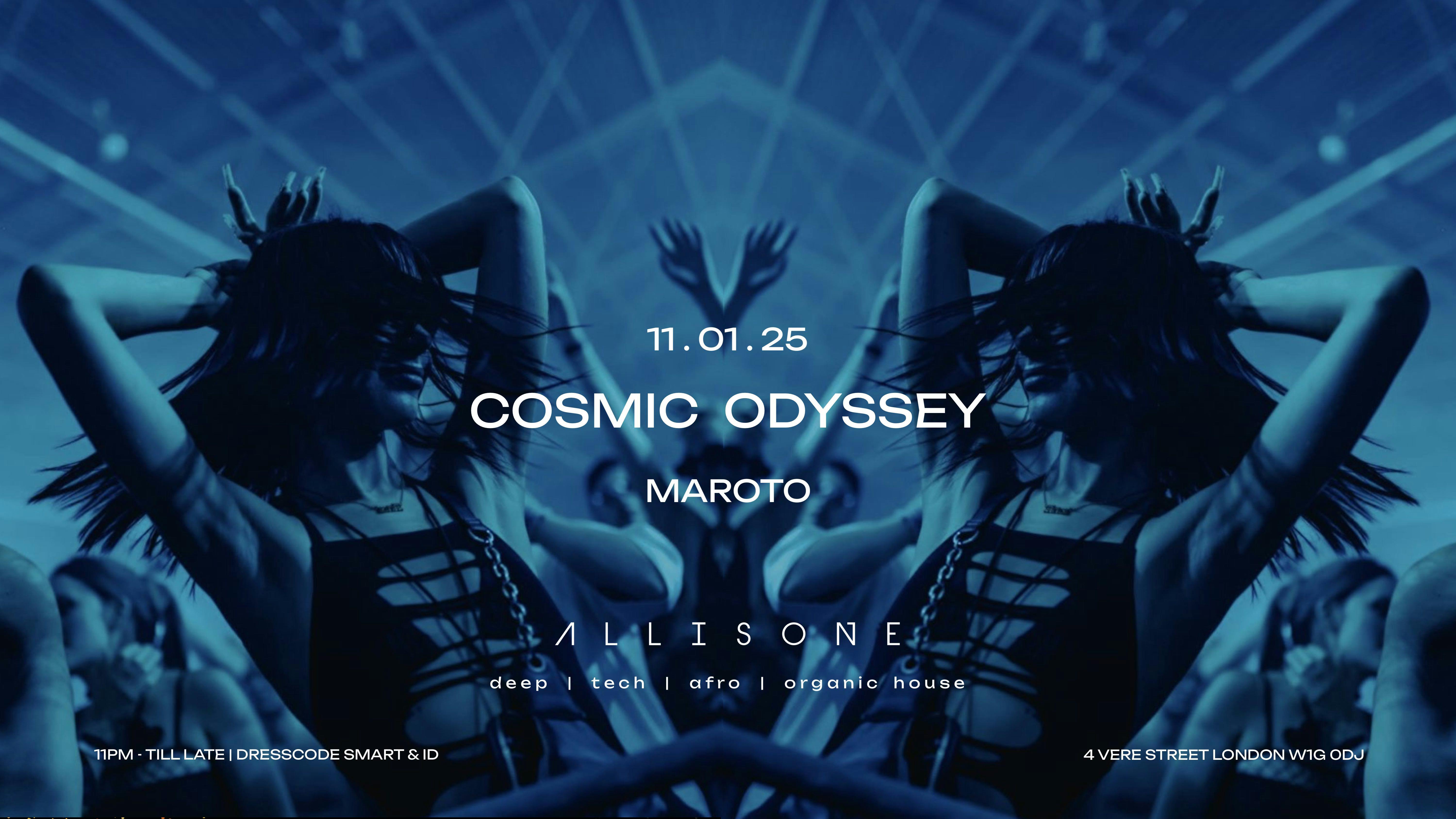 COSMIC ODYSSEY at MAROTO LONDON - deep tech organic house at Maroto ...