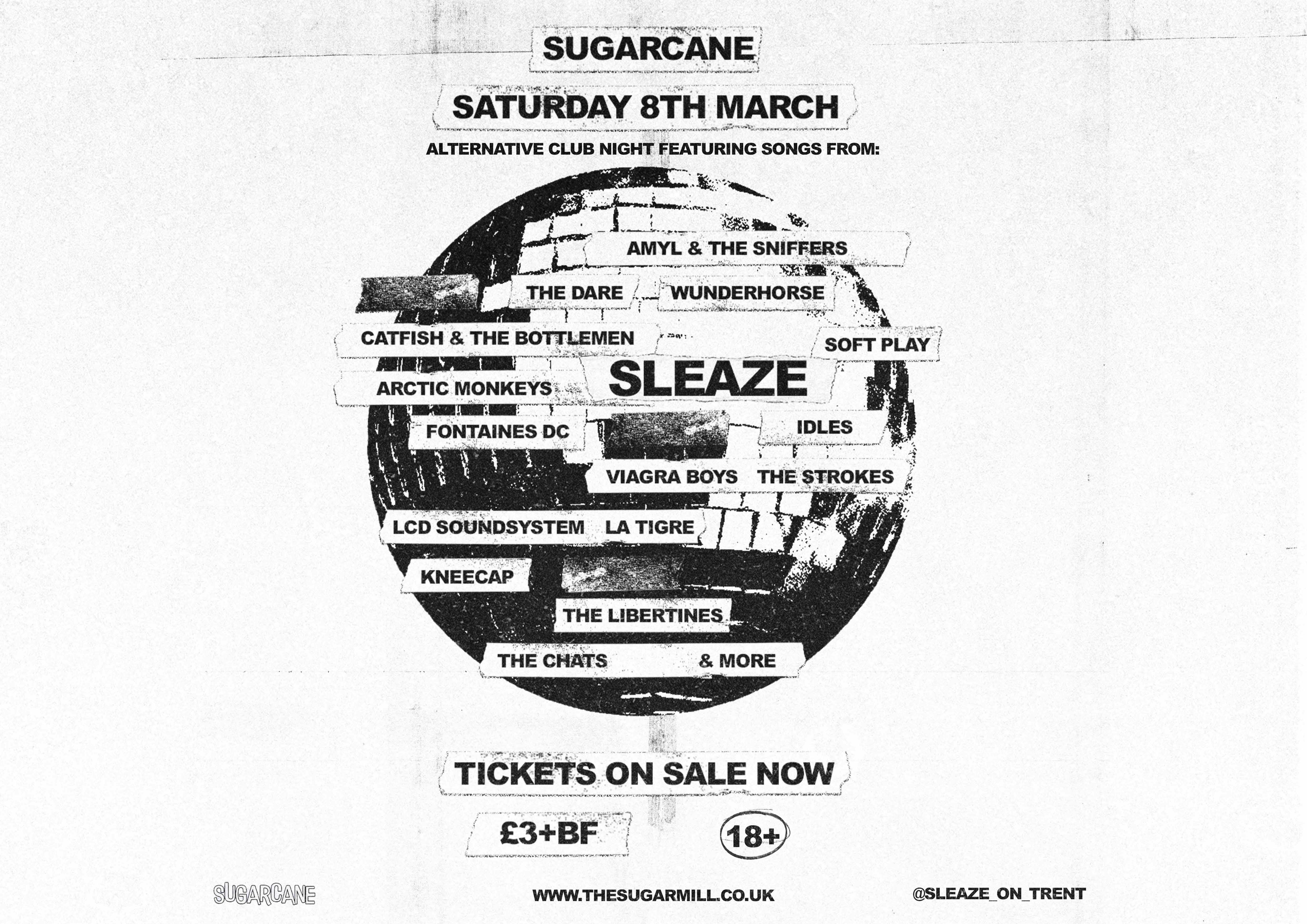 SLEAZE - ALTERNATIVE CLUB NIGHT (SUGARCANE) at SUGARCANE, Stoke-on ...