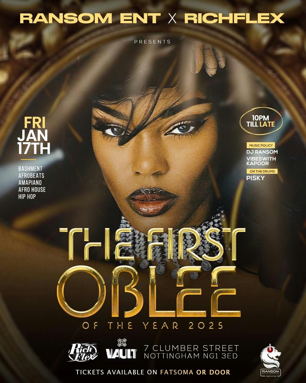 THE FIRST OBLEE - Of Year 2025 at Vault, Nottingham on 17th Jan | Fatsoma