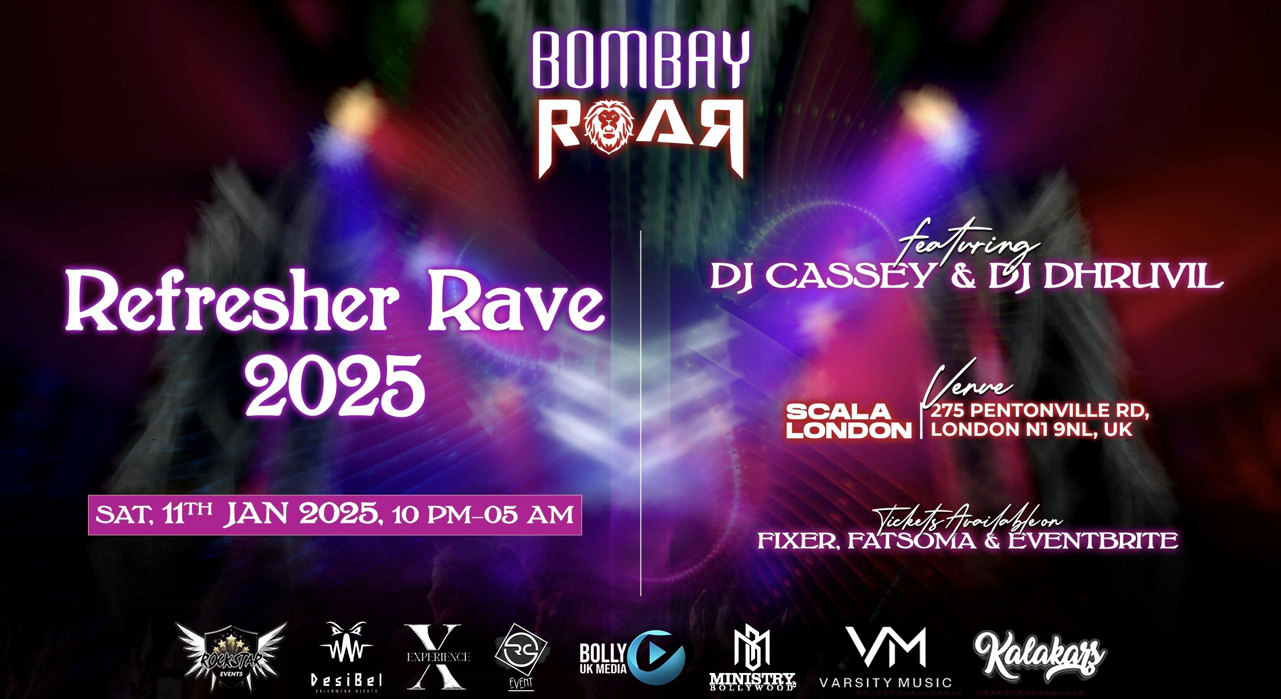 Refresher Rave ( Bollywood vs Bhangra ) at Scala, London on 11th Jan ...