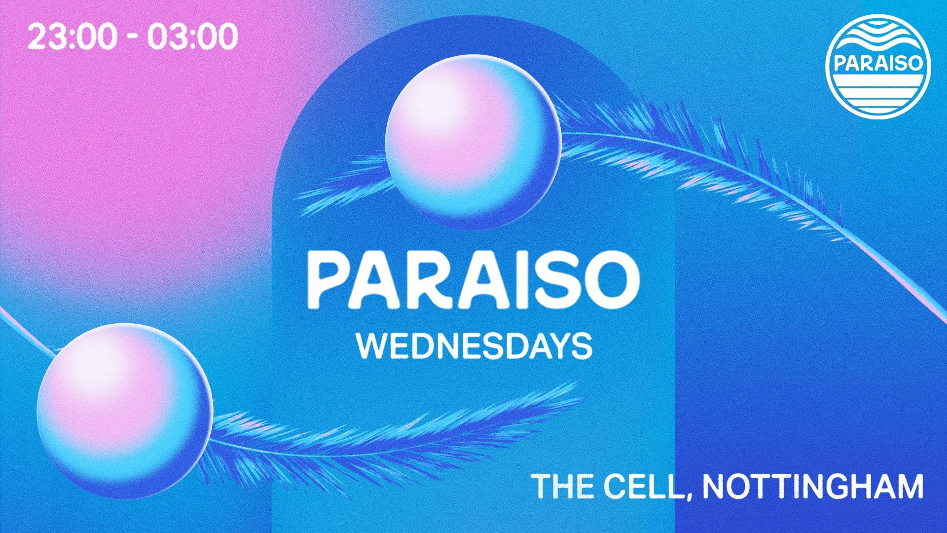 PARAISO - Every Wednesday FT. LIVE SAX at The Cell, Nottingham on 26th ...