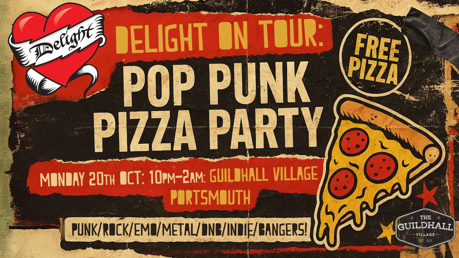 Delight: Pop-Punk Pizza Party at the Guildhall Village at The Guildhall ...