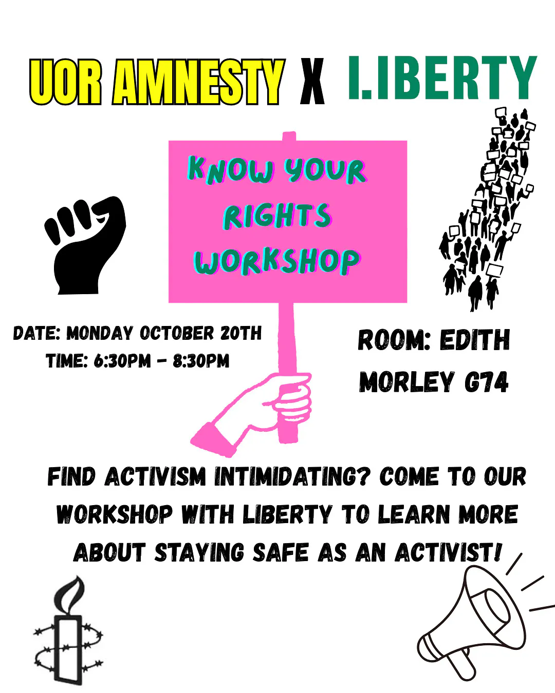 Know Your Rights Workshop at Edith Morley Building, Room G74, Reading ...