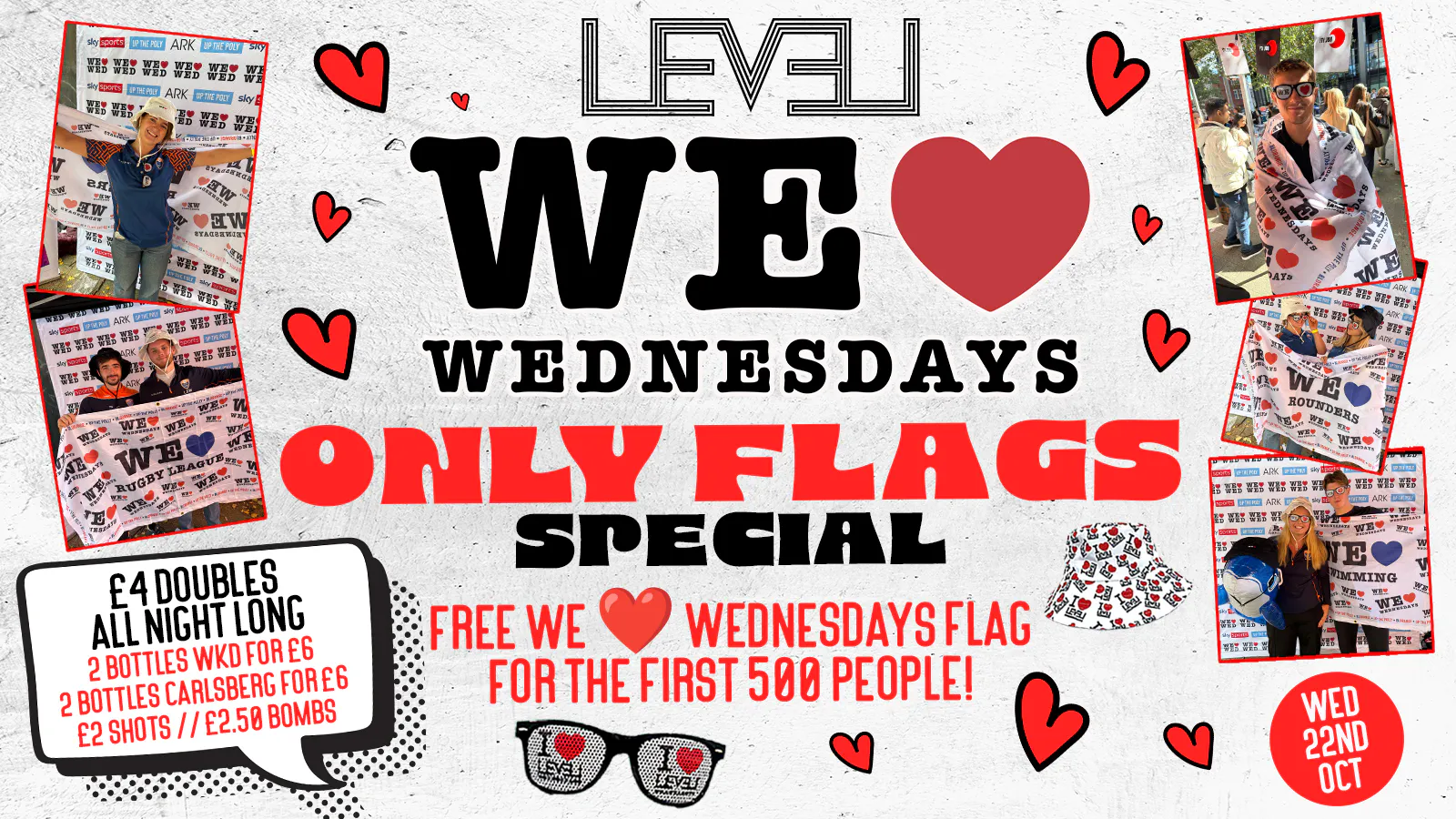 WE LOVE ️ WEDNESDAYS : ONLY FLAGS SPECIAL! FREE FLAG FOR THE FIRST 500 ...