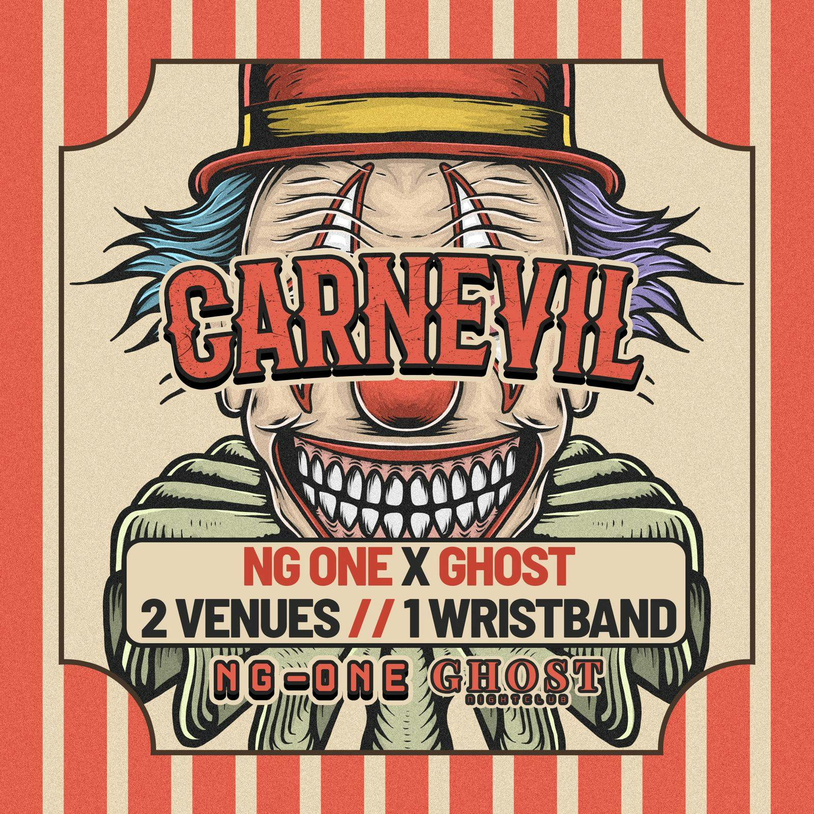 [LIMITED NG ONE ENTRY TICKETS] THE HALLOWEEN CARNEVIL ALL-NIGHTER TILL ...