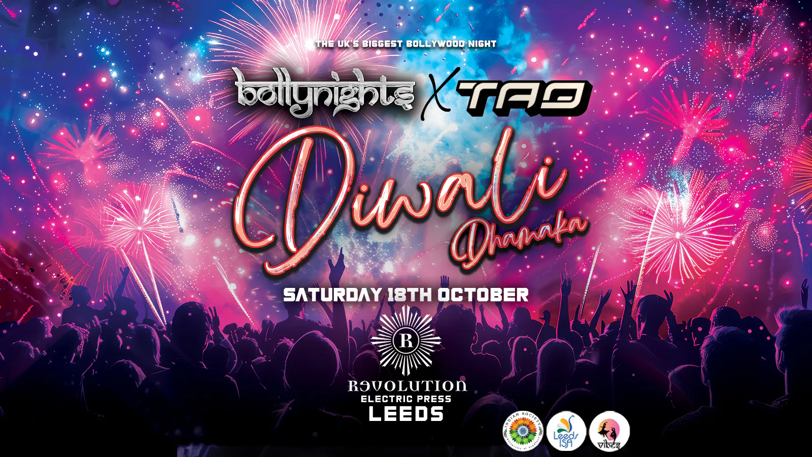 Leeds Bollynights - Diwali Dhamaka | Saturday 18th October | Revolution ...
