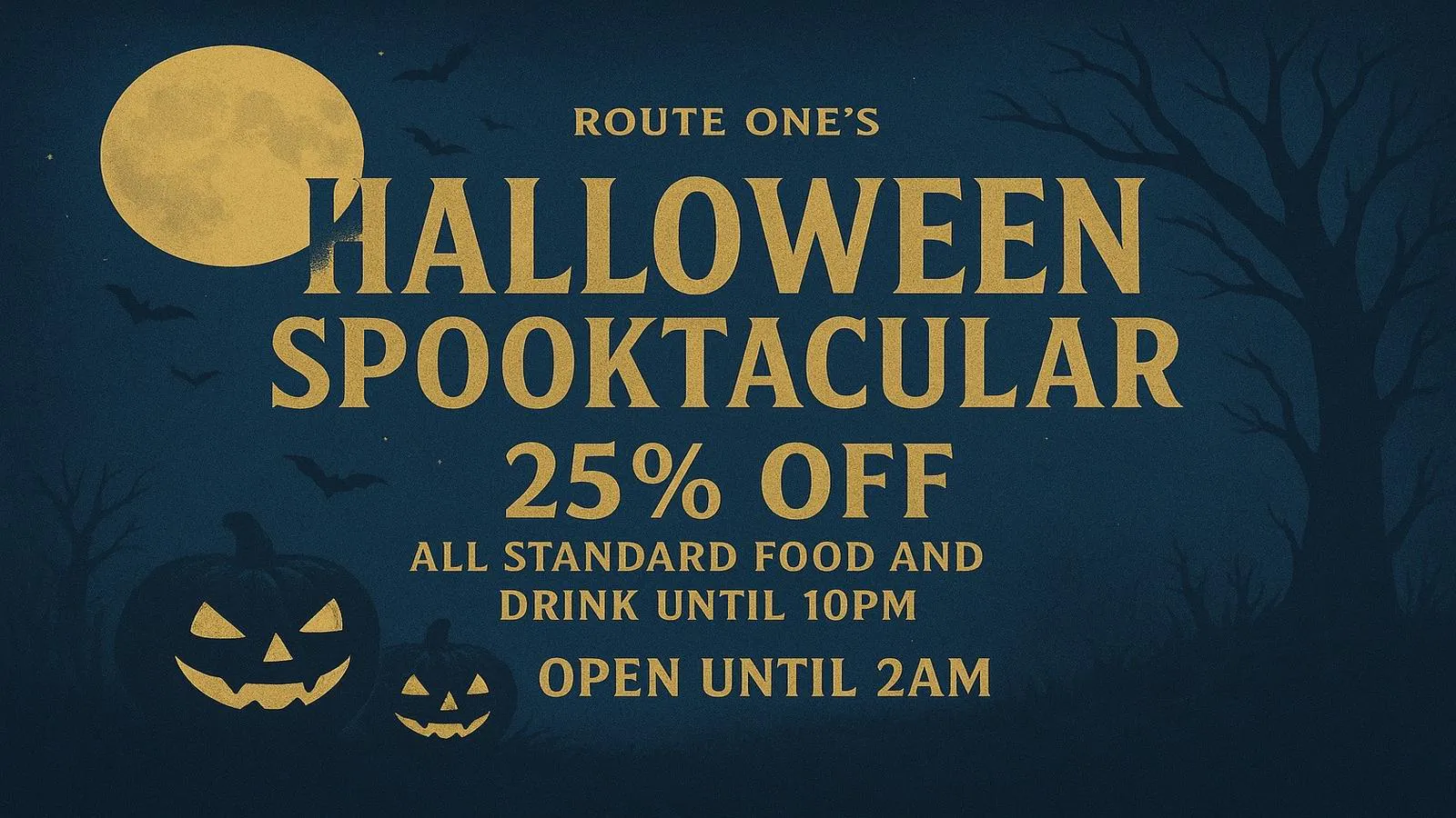 Route One’s Halloween Spooktacular! at Route One Sports Bar, Nottingham ...