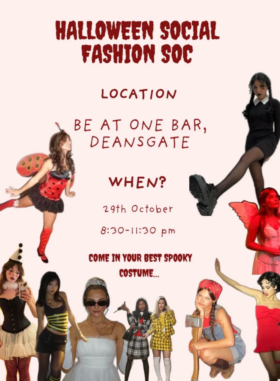 Fashion Soc Halloween 🎃 at Be At One - Manchester, Salford on 29th Oct ...