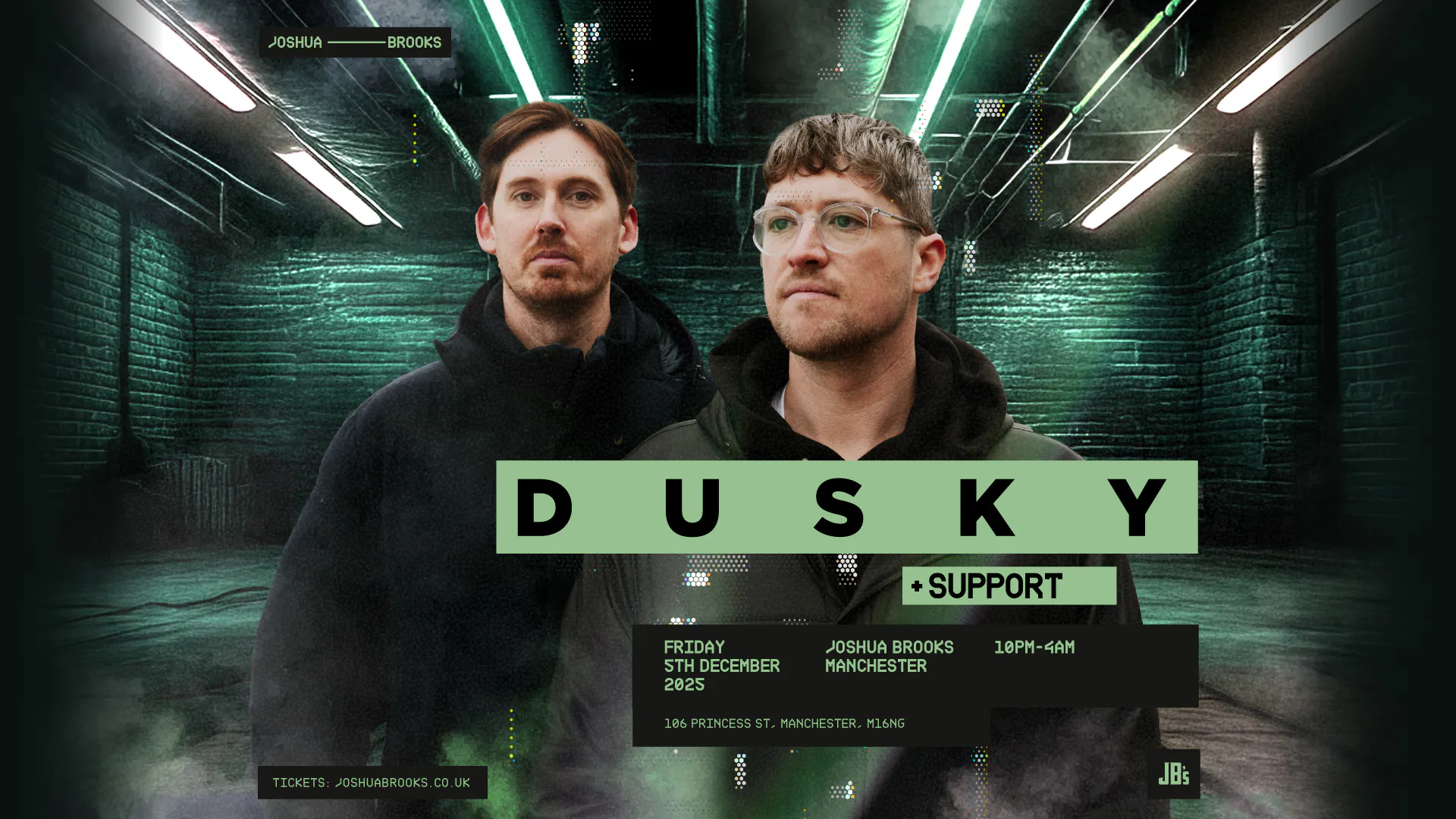 Dusky - Joshua Brooks Manchester at Joshua Brooks, Manchester on 5th ...