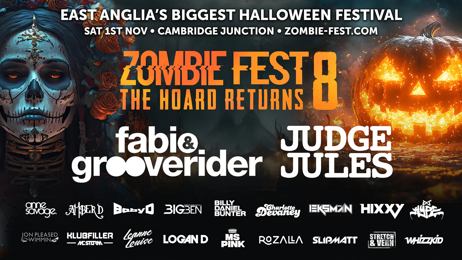 Zombie Fest 8 - The HOARD RETURNS! at Cambridge Junction, Cambridge on ...