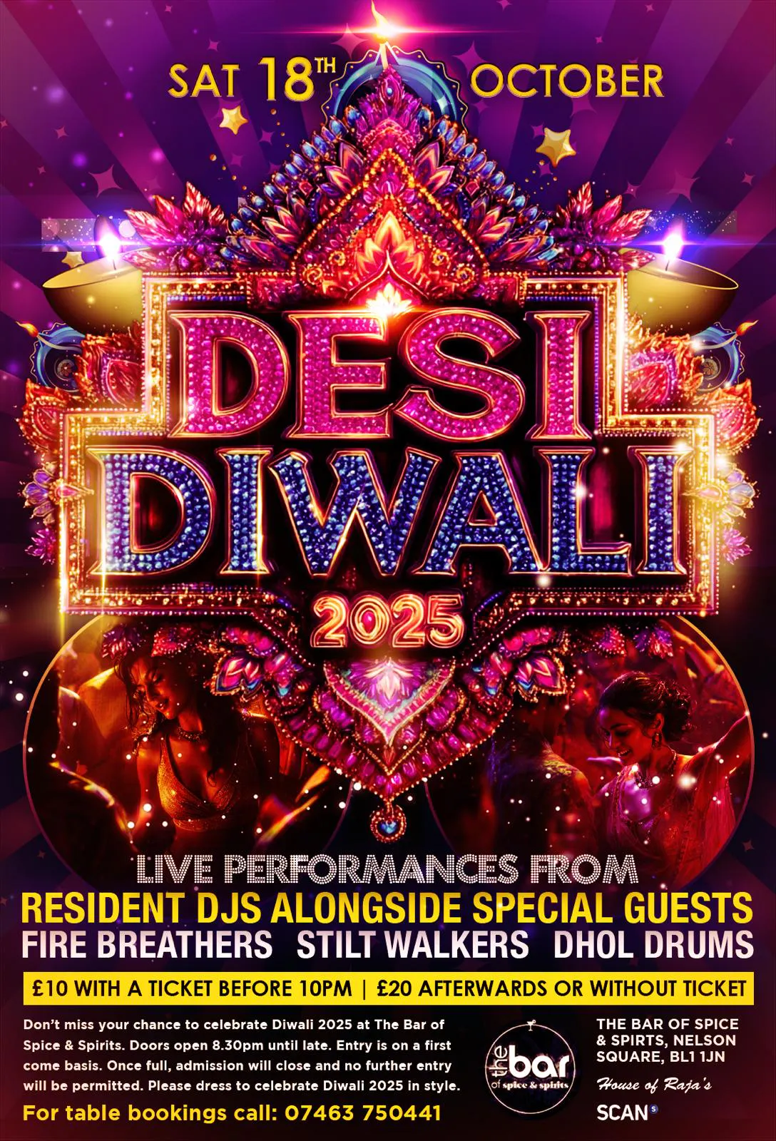 🎉 DESI DIWALI 2025 🎉 at The Bar of Spice & Spirits Bolton – Indian ...