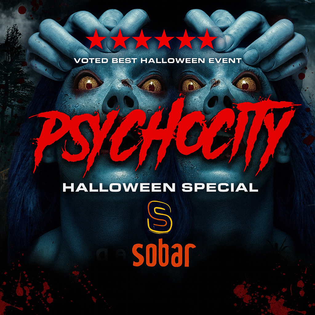 PSYCHOCITY - SOBARS ANNUAL HALLOWEEN PARTY - FREE BOOHOO HOODIES AND ...
