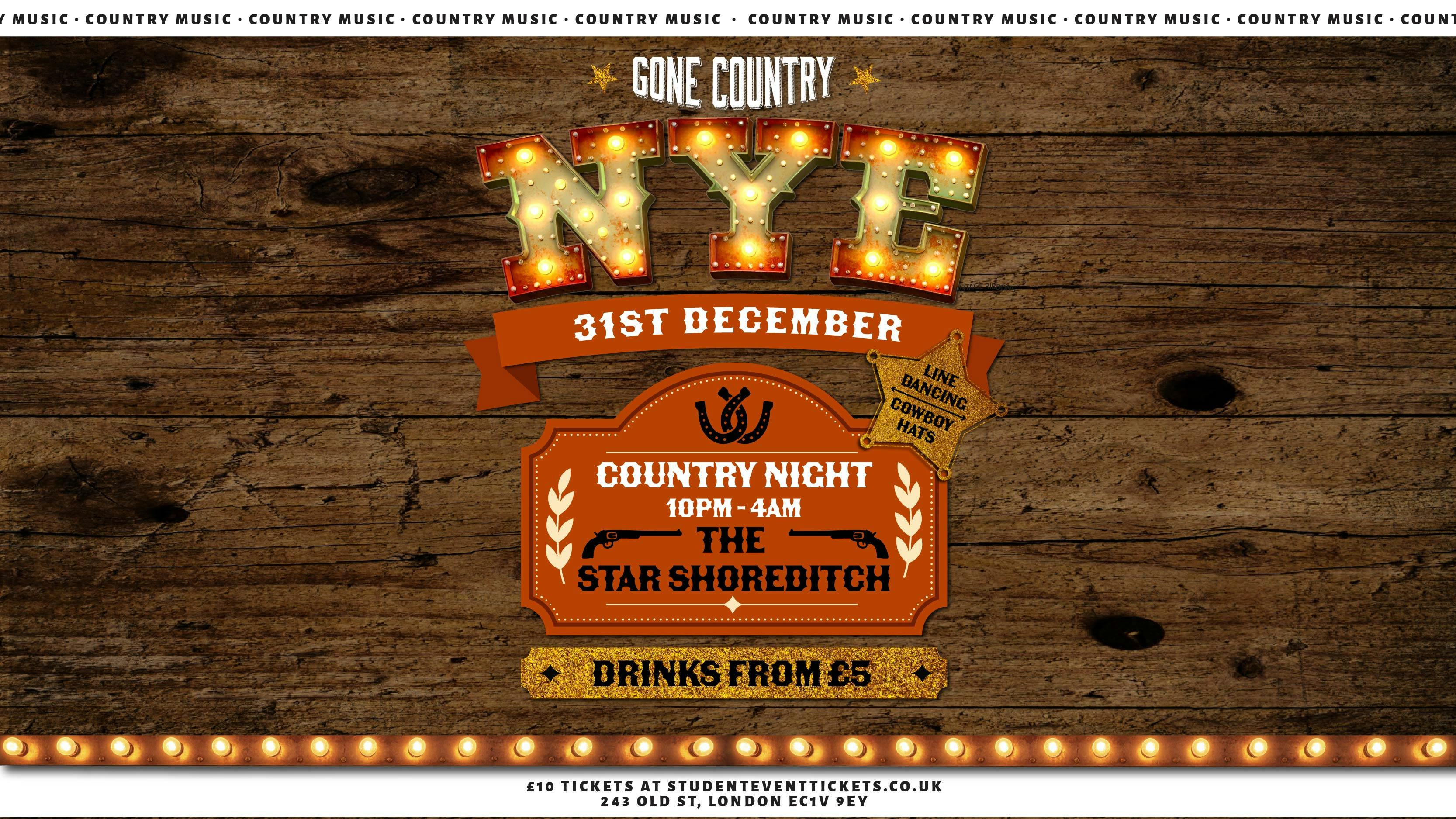 COUNTRY NEW YEARS EVE PARTY @ THE STAR IN SHOREDITCH - WEDNESDAY 31ST ...