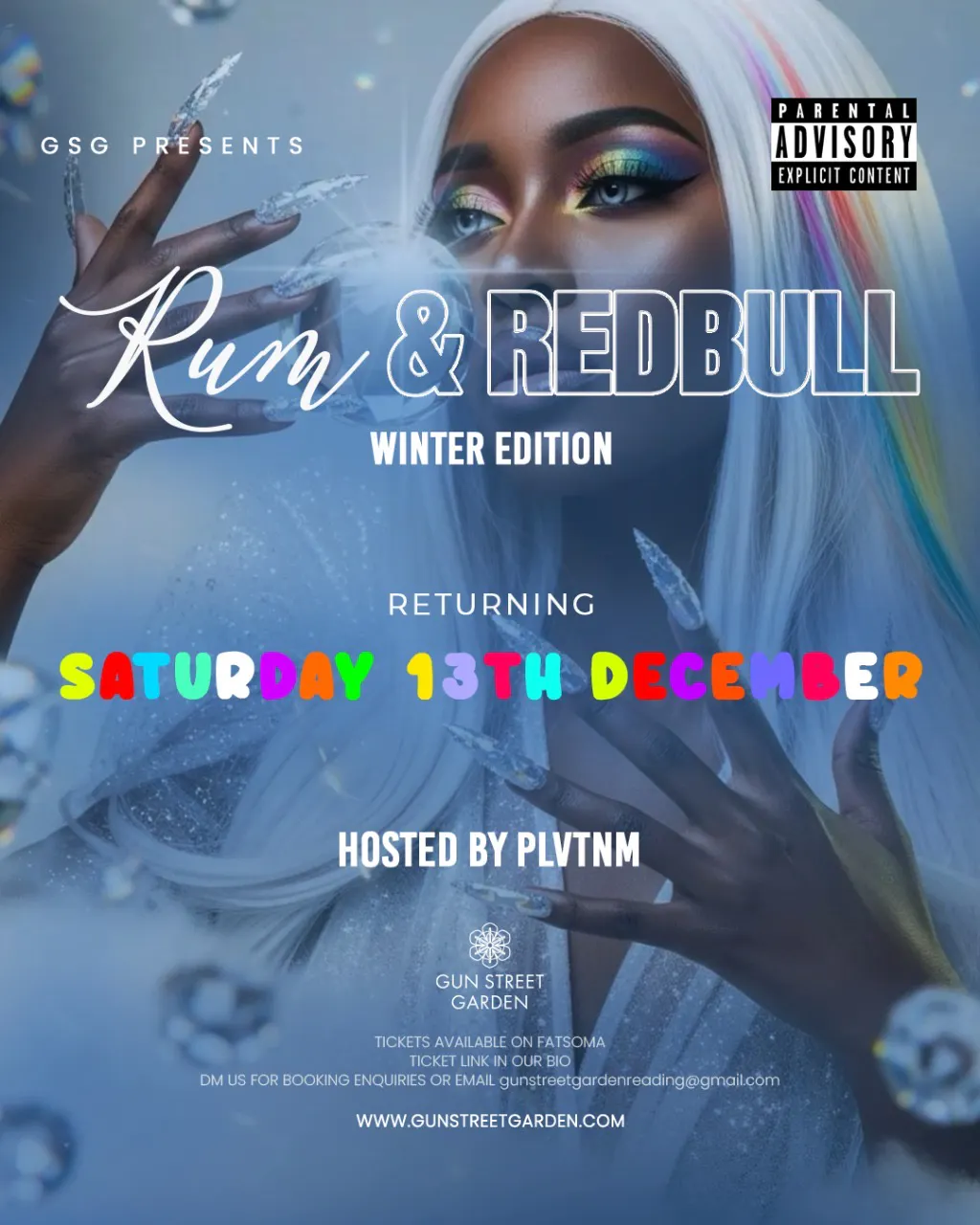 GSG Presents... RUM AND REDBULL (Winter Edition)🥤 at Gun Street Garden ...