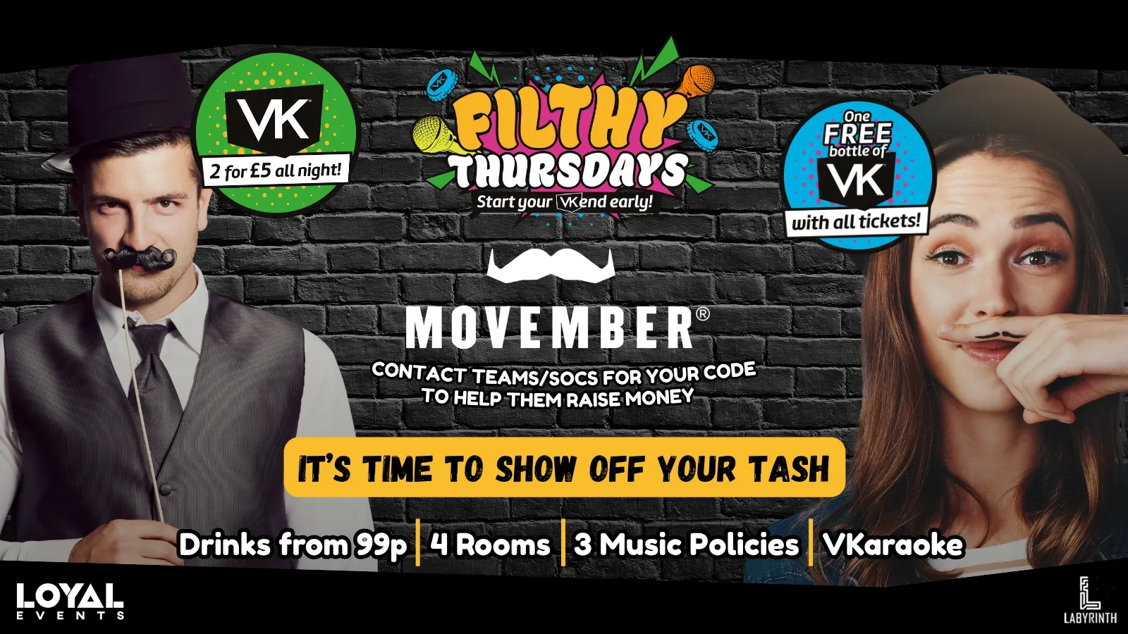 TONIGHT - Filthy Thursdays - End of MOVEMBER Party - FREE VK with ...