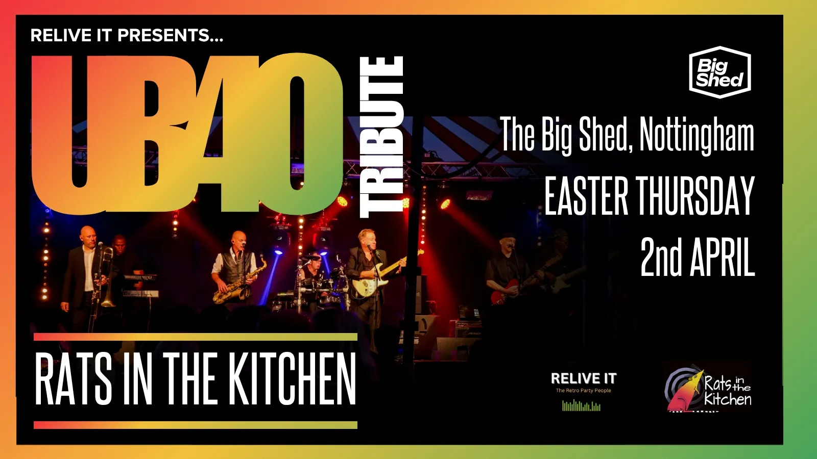 UB40 Tribute - Rats In The Kitchen at The Big Shed, Nottingham on 2nd ...