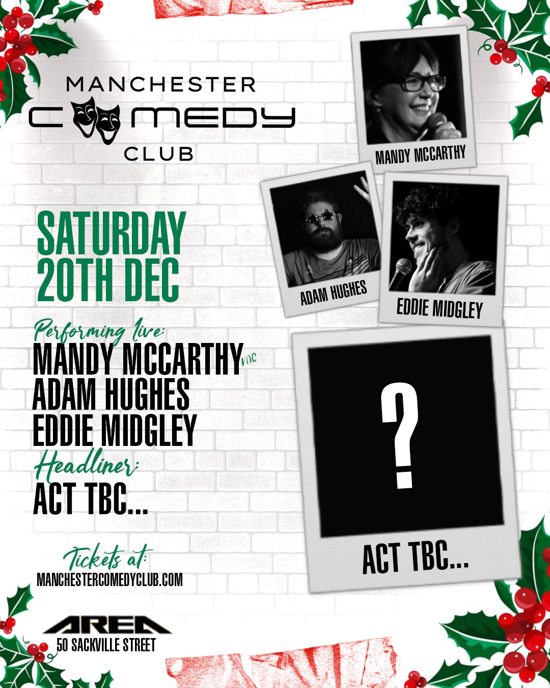 Manchester Comedy Club presents: PHILL CHAPMAN & FRIENDS at Area ...