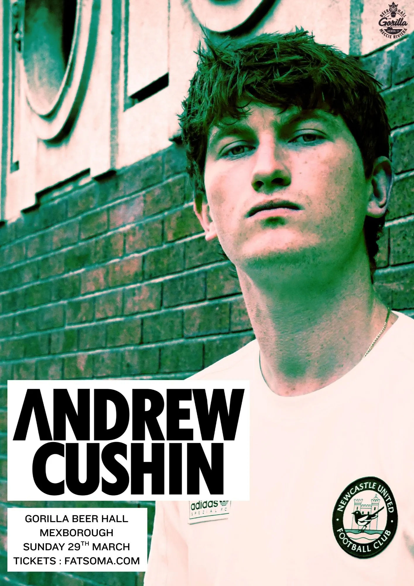 Andrew Cushin '26 at Gorilla Beer Hall, Mexborough on 29th Mar | Fatsoma
