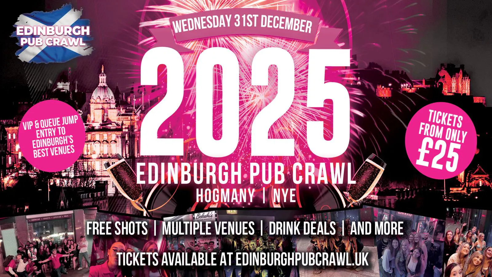 NEW YEAR’S EVE HOGMANAY PUB CRAWL EDINBURGH at Pilgrim Bar, Edinburgh ...