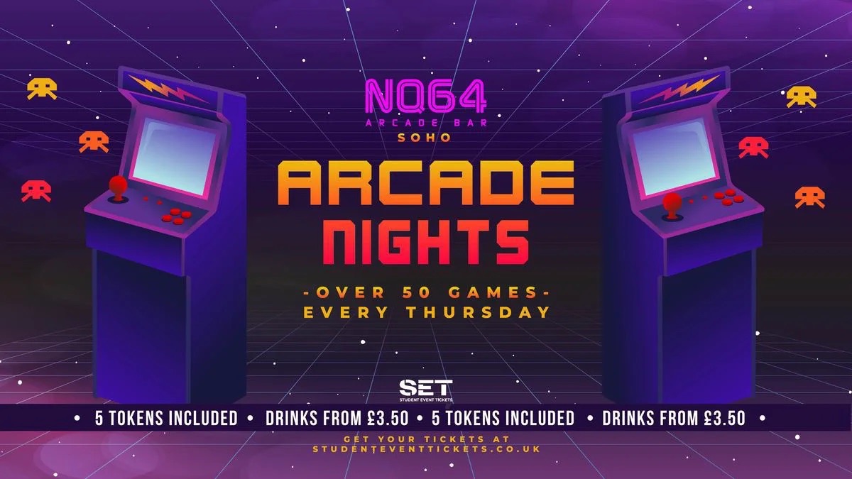 ARCADE NIGHTS @ NQ64 SOHO - THURSDAY 20TH NOVEMBER at NQ64 Arcade Bar ...